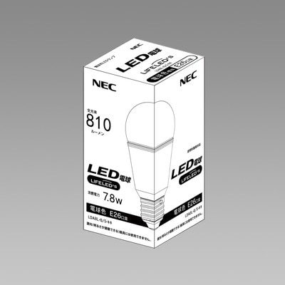 【お得なケース販売！】LDA8L-G/S-キキ || LED電球 ホタルクス(旧NEC) LIFELED’S 一般電球60W相当/断熱材施工･密閉器具対応/100V/調光不可 電球色 ...