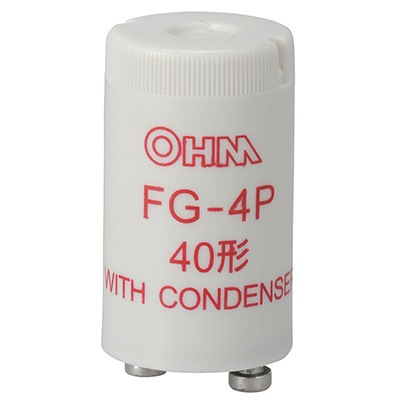 FG-4P || 点灯管【グロー球】 OHM(オーム電機） FG-4P 直管蛍光灯40W用/丸形蛍光灯40W用/コンパクト蛍光ランプ36W用 商品番号(04-6682) [ohm] の通販 ...
