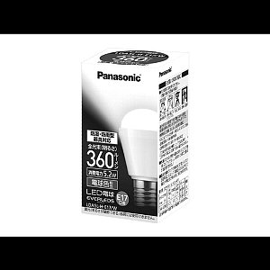 【生産終了品・代替品あり】LDA5L-H-E17/W || パナソニック(Panasonic) || LED小形電球 防湿防雨器具対応 明るさ(360Lm/25形相当) 省エネ(5.2W ...