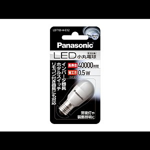 LDT1D-H-E12 || パナソニック(Panasonic) || LED小丸電球 省エネ(0.5W) 昼光色(6700K) E12口金 外径×長さ(21×48mm) Tタイプ形状 明るさ ...