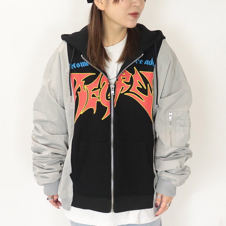 SALE【Y.e (J)ow】リメイクフード MA-1 | 店舗から探す,3号店,ジャケット/アウター | lax outfitters