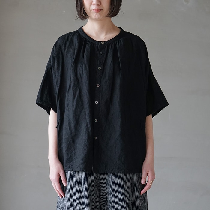 【30%OFF】(13112043) Vlas Blomme (ヴラスブラム) /Linen × Lace レース付き2Wayブラウス(リネン×レース レース付き2Wayブラウス) / メール ...