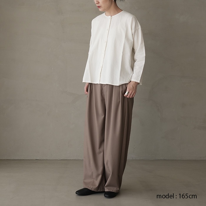 e253t164) / evam eva (エヴァムエヴァ) / cotton wool no collar