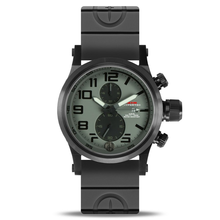 MTM WATCH HC2-SB4-GREY-GR2B-A Hypertec Chrono 2A Black Grey Dial - Grey ...