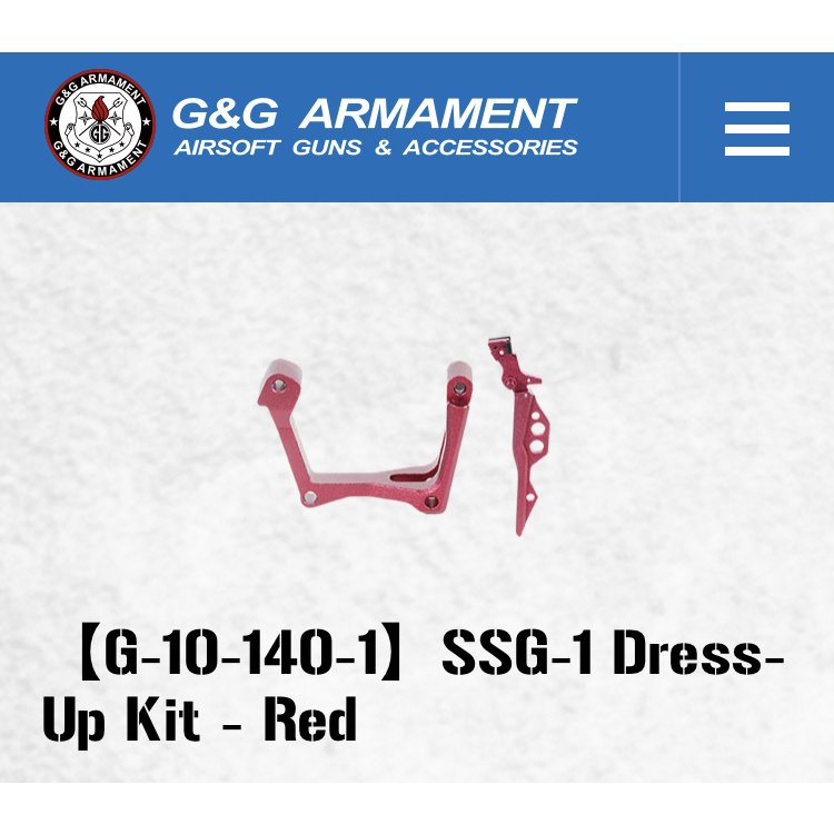 SSG-1 Dress-up Kit - Red | ブランドから探す,G&G ARMAMENT | トイガン・ミリタリーショップ LIBERATOR