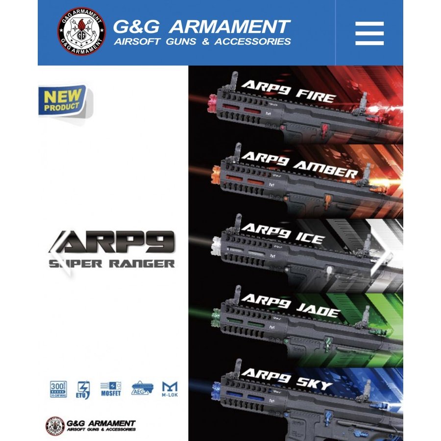 ARP9 Super Ranger Dress-up Kit - Sky | ブランドから探す,G&G ARMAMENT | トイガン ...