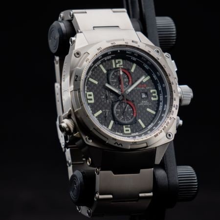 MTM WATCH COB-TS7-CBLM-MBTI Cobra Silver - Carbon Lumi Dial - Tit Band ...