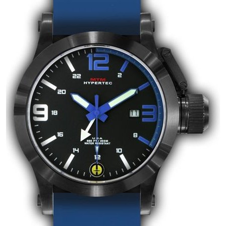 MTM WATCH HYP-SB4-BLUE-BL2B-A Hypertec 44 Black - Blue Dial- Blue ...