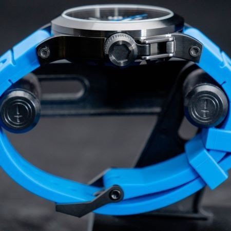 MTM WATCH HYP-SB4-BLUE-BL2B-A Hypertec 44 Black - Blue Dial- Blue ...