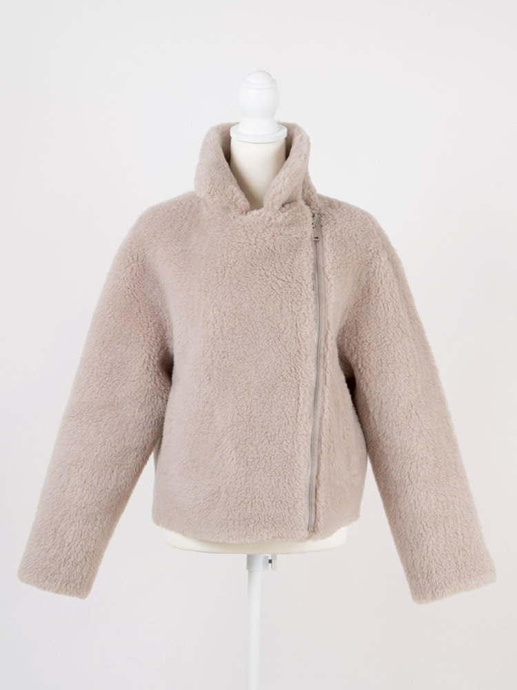 メロウフラッフィージャケット/light beige | TOPS | Lily by Risa