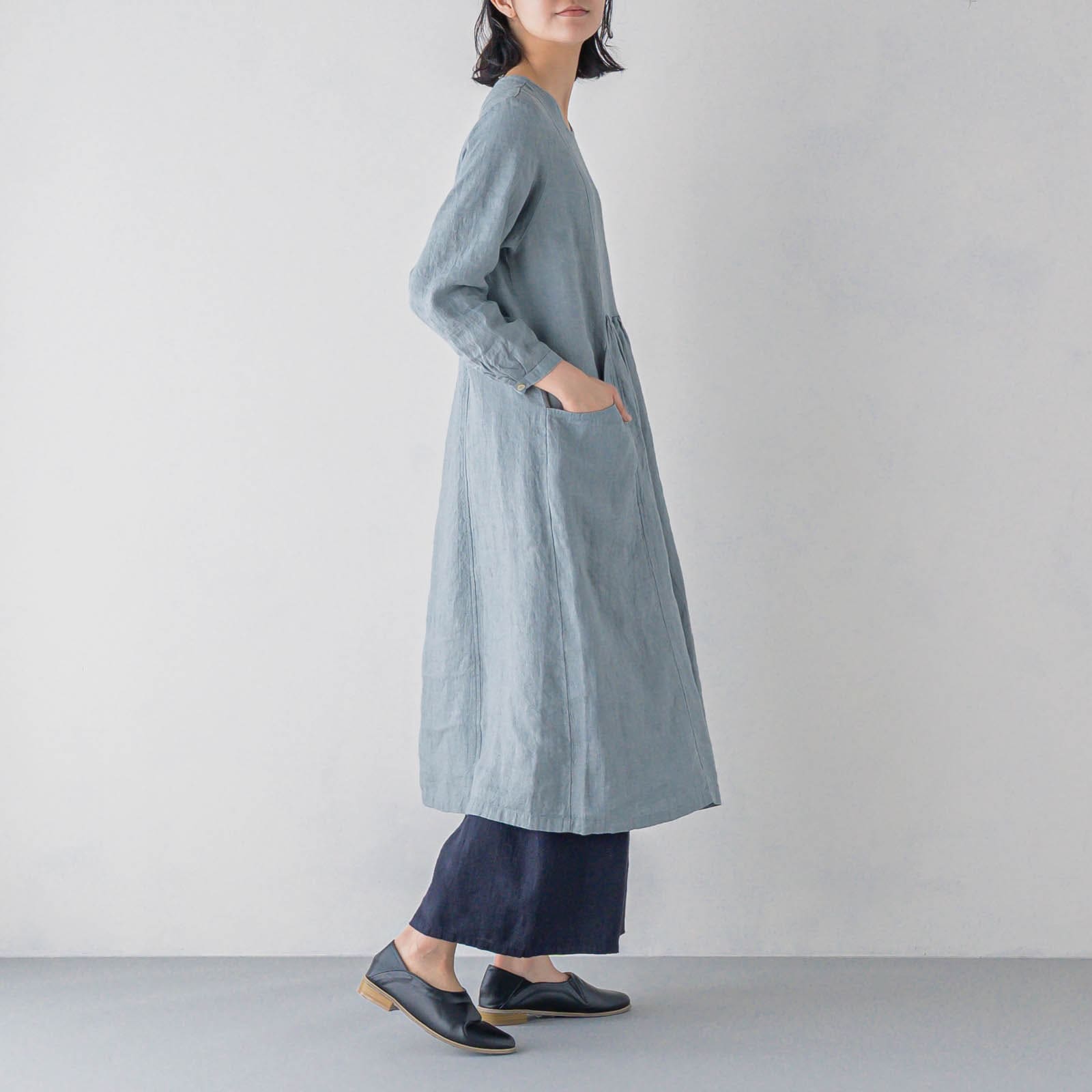 E51-4 ギャザーワンピース _ エクリプス _ [受注生産]