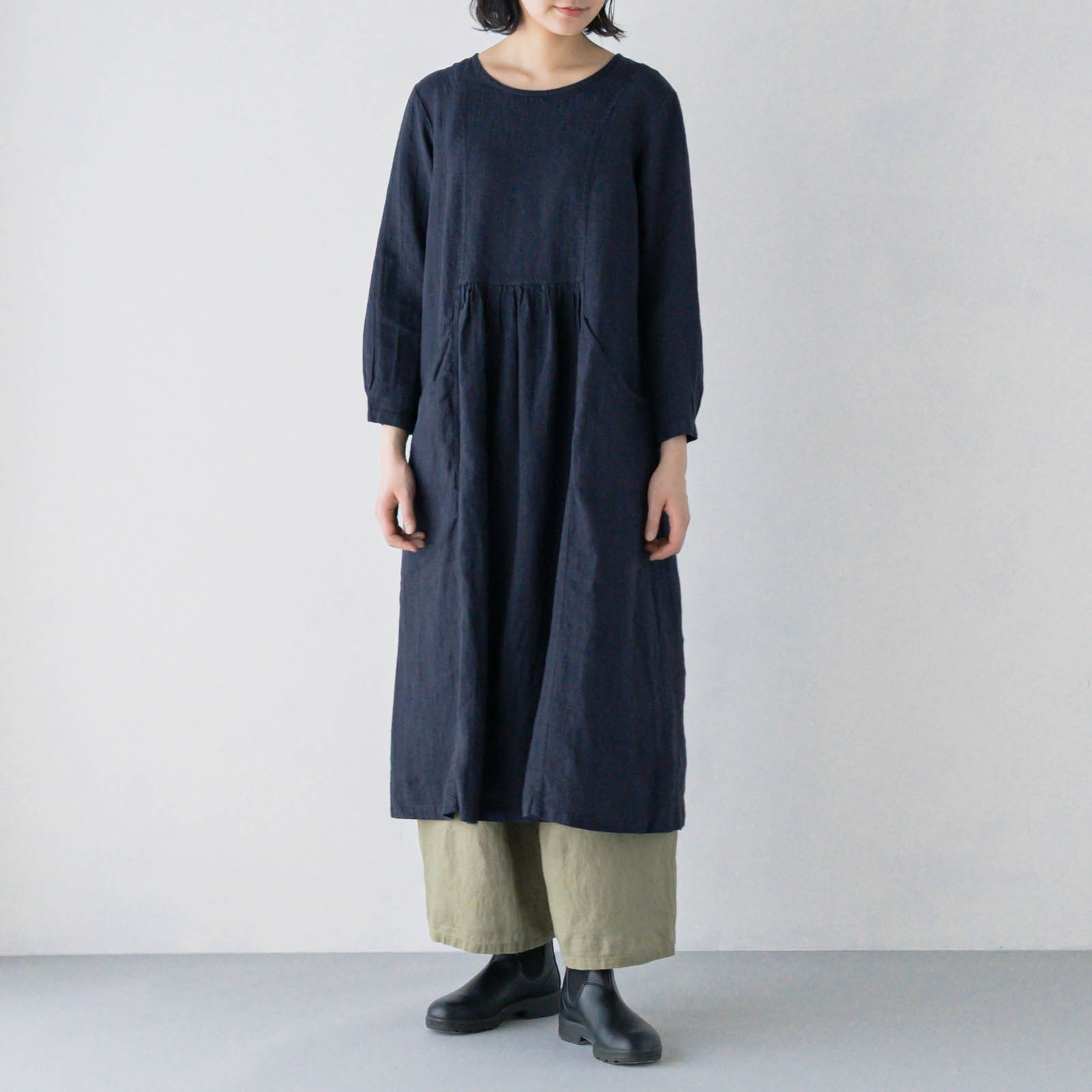 E51-4 ギャザーワンピース _ エクリプス