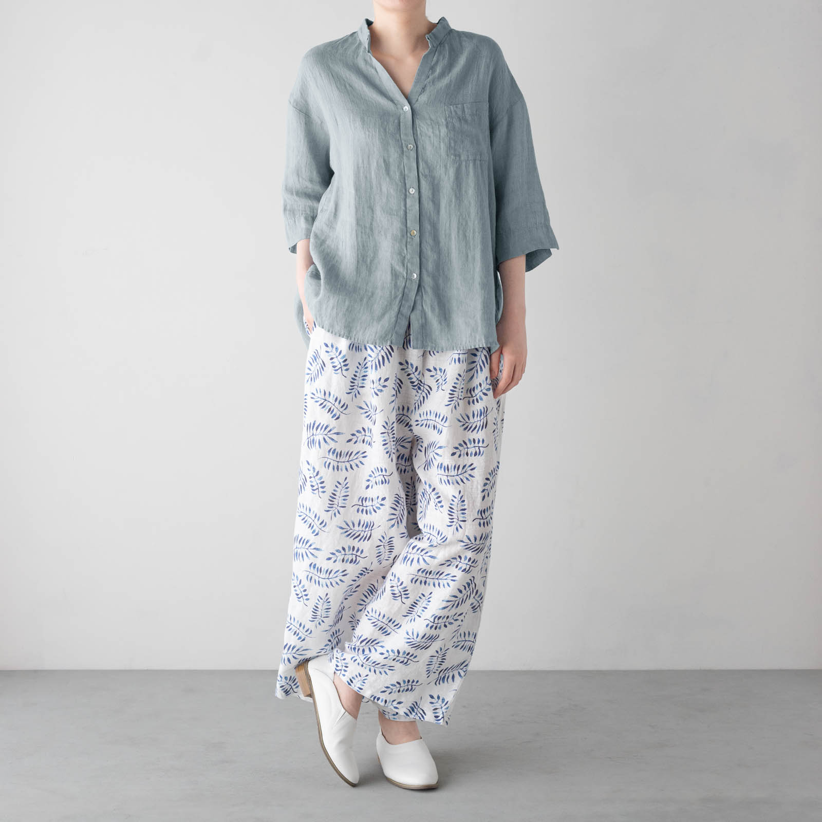 E54-11 七分袖ブラウス _ レットル