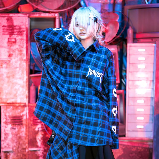 クレイジーベア チェックシャツ【BLUE CHECK】｜LISTEN FLAVOR