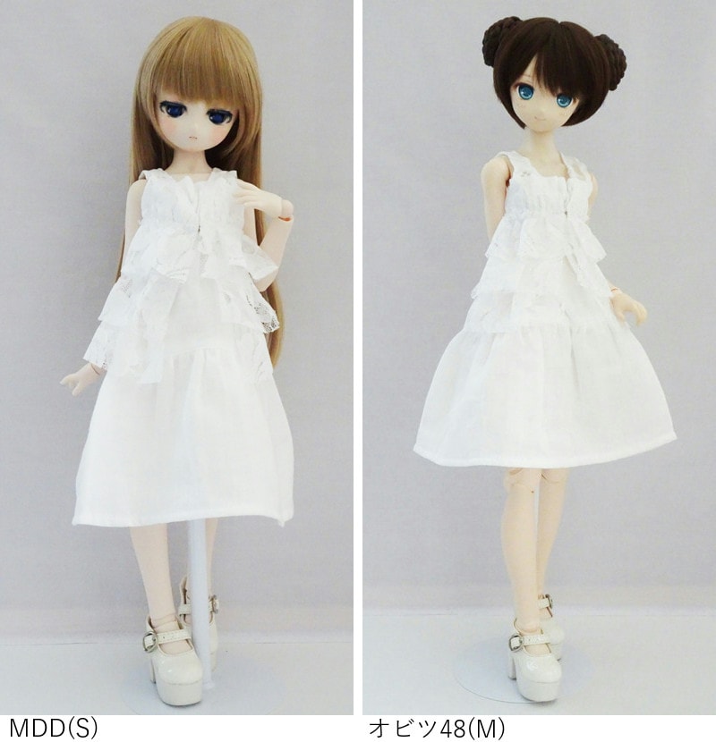 MDD/アゾン45/DDP/オビツ50 ベアトップサンドレス＆レースジレ | 【40cm】ミニドルフィードリーム(MDD),ワンピース,その他(半袖/ノースリーブ ...