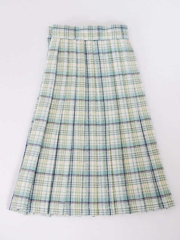 【単品】MDD/アゾン45/DDP/オビツ50 プリーツスカート/ロング丈（ミントチェック） | 【40～50cm】単品商品,ボトムス（スカート/パンツetc）,プリーツスカート(20本ひだ ...