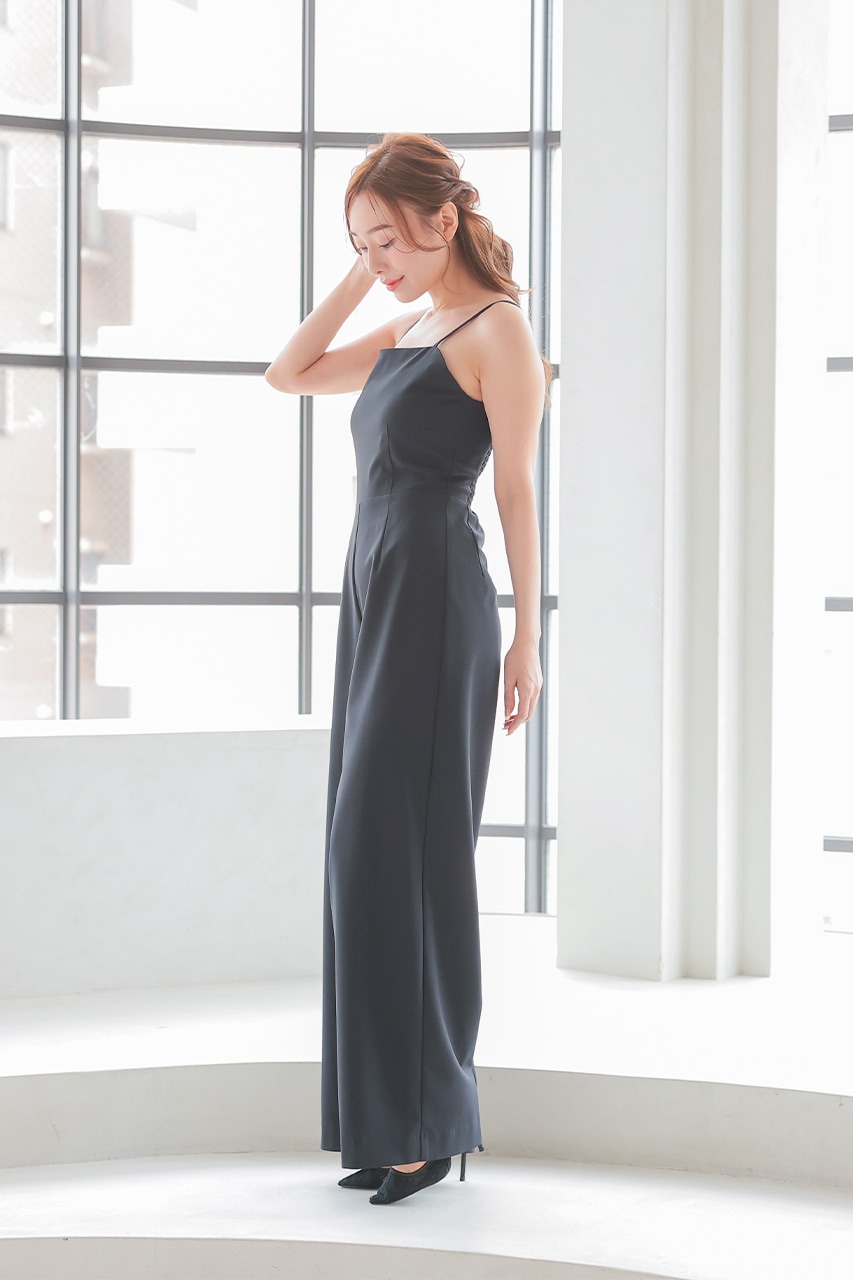 レースレイヤード2WAYパンツドレス CF030BK ｜パーティードレス・結婚式ワンピースの通販CLASSY AND FABULOUS