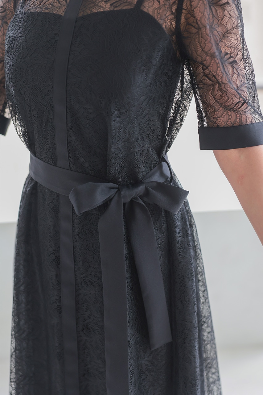レースレイヤード2WAYパンツドレス CF030BK ｜パーティードレス・結婚式ワンピースの通販CLASSY AND FABULOUS