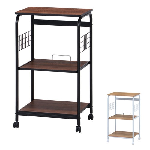 レンジ台 キャスター付き 幅515×奥行410×高さ895mm レンジワゴン キッチンワゴン FBC-03-2（商品番号：ffbc-03-2）の通販 | オフィス家具通販サイトのLOOKIT ...