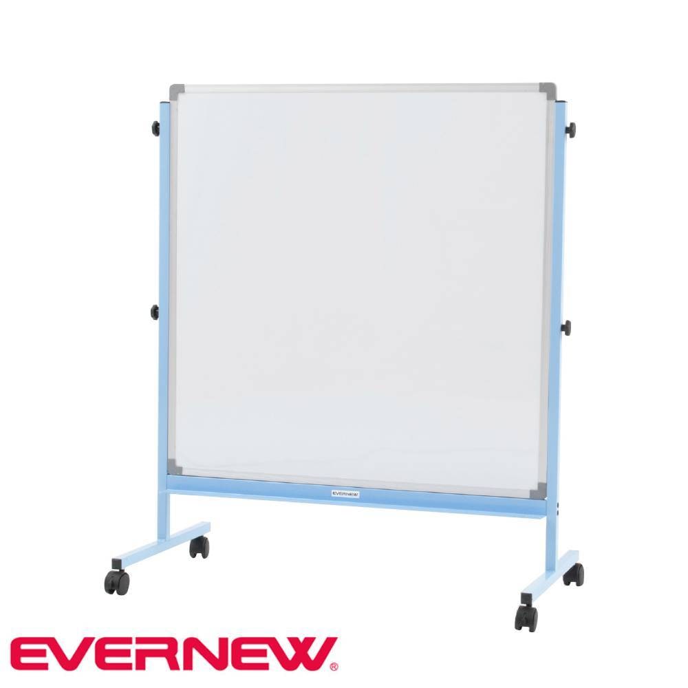 ホワイトボード 屋外用 エバニュー 幅138×奥行72×高さ180cm タイヤ径