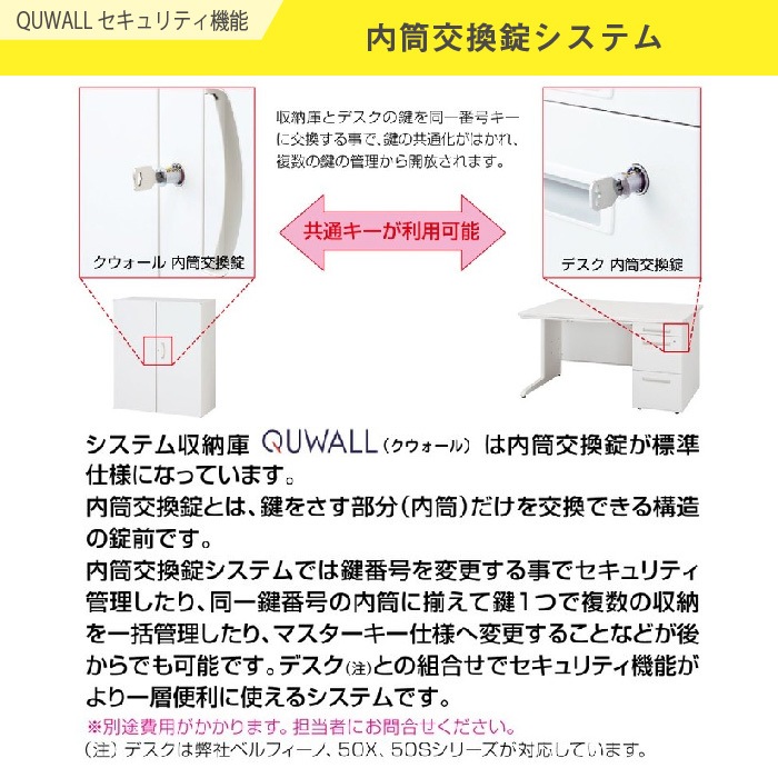 両開き書庫 IC錠 鍵付き書庫 鍵付きキャビネット キャビネット RW45-21H-CR（商品番号：srw45-21h-cr）の通販 ...