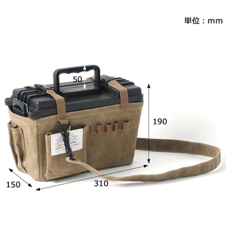 ワックスドキャンバス アンモツールボックス POST GENERAL ポストジェネラル WAXED CANVAS AMMO TOOLBOX 1001345 | NEW ARRIVALS ...