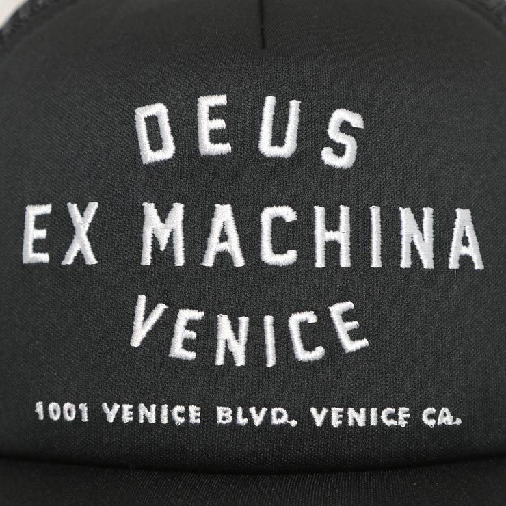 【送料無料】 Deus Ex Machina デウスエクスマキナ VENICE ADDRESS TRUCKER CAP メッシュキャップ ...