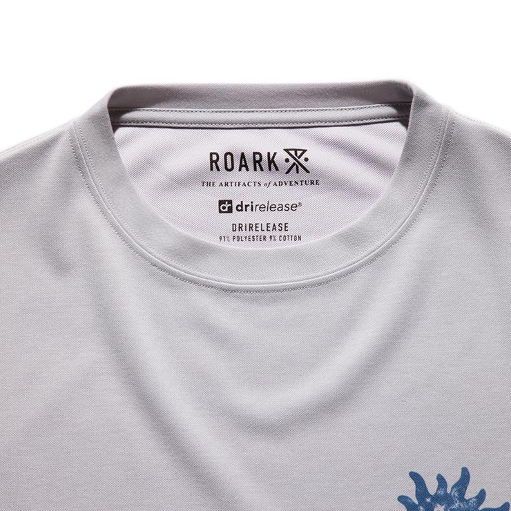【送料無料】半袖Tシャツ 速乾素材 THE ROARK REVIVAL ロアークリバイバル BURNT Dri-Release TEE RTJDR1122-GRY 25SU 日本代理店正規品 ...