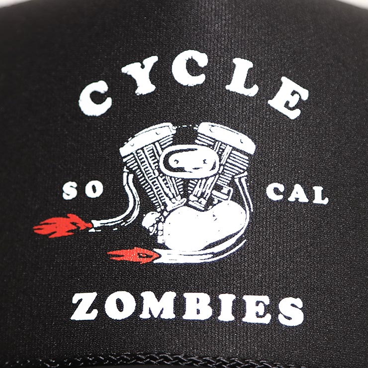 メッシュキャップ Cycle Zombies サイクルゾンビーズ MOTOR FOAM TRUCKER CAP CZ-THF-032 ...