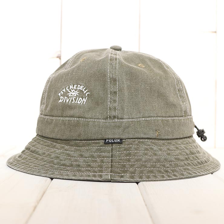 【送料無料】バケットハット 帽子 POLeR ポーラー WASHED BELL HAT 241MCV0258 OLIVE DENIM 日本代理店正規品 | NEW ARRIVALS | LUG ...