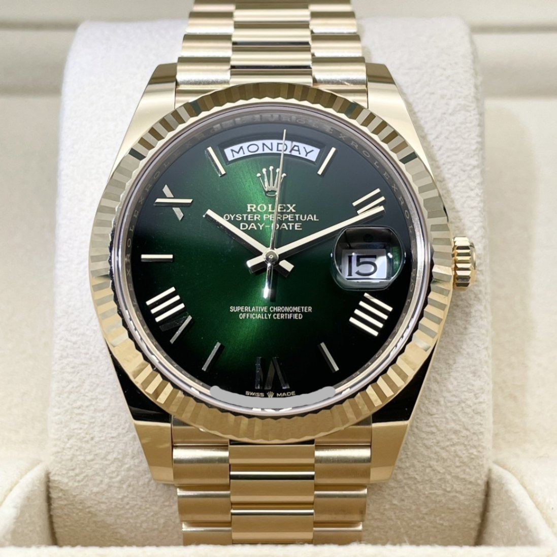 ロレックス デイデイト 228238 グリーンオンブレ プレジデントブレスレット 40mm - ブランド品専門店LUXARIA【東京銀座】