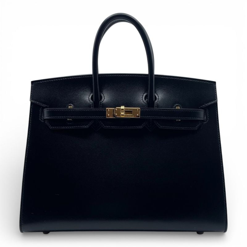 エルメス バーキン 25 ブラック トゴ ゴールド金具 W刻印 - ブランド品