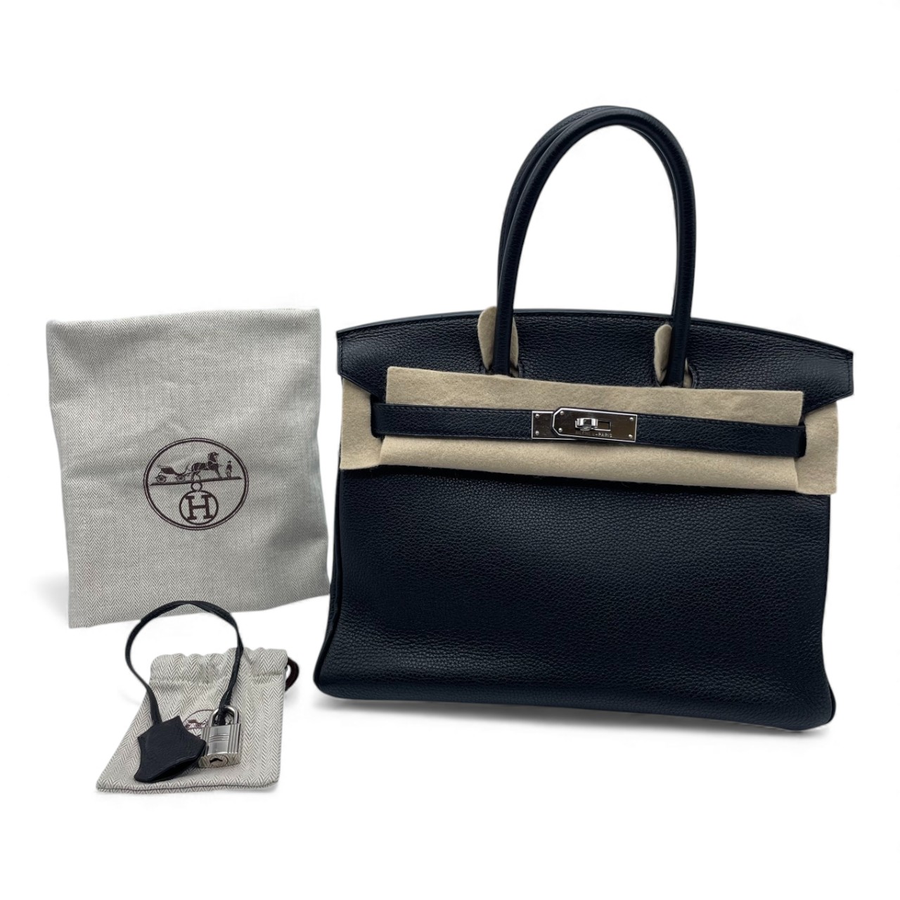 エルメス バーキン 30 ノワール トゴ シルバー金具 □N刻印 - ブランド