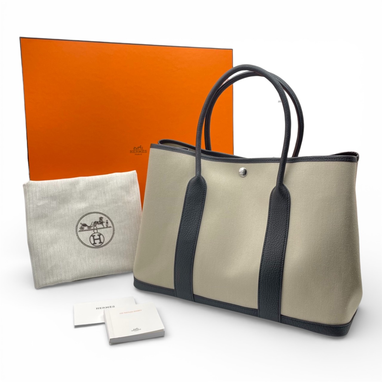 エルメス ガーデンパーティ PM ナタ/ノワール トワルアッシュ/ネゴンダ