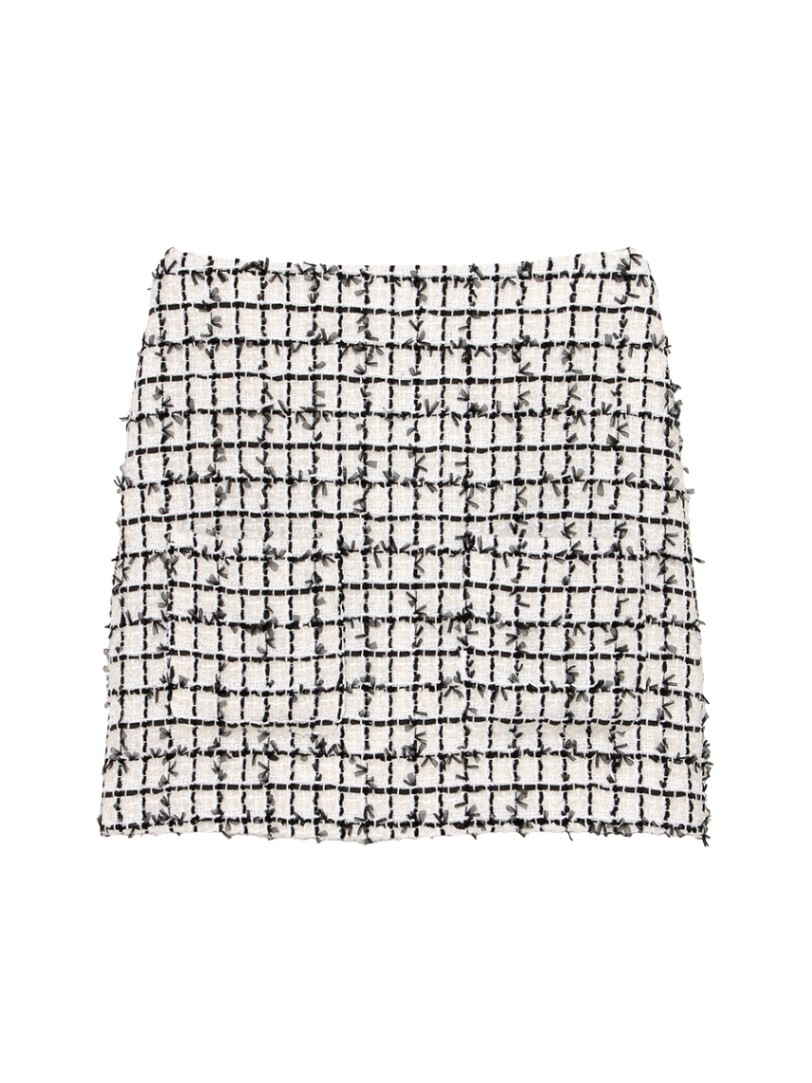 LOW WAIST PATCH-P MINI SK TWEED | SKIRT | MADISONBLUE