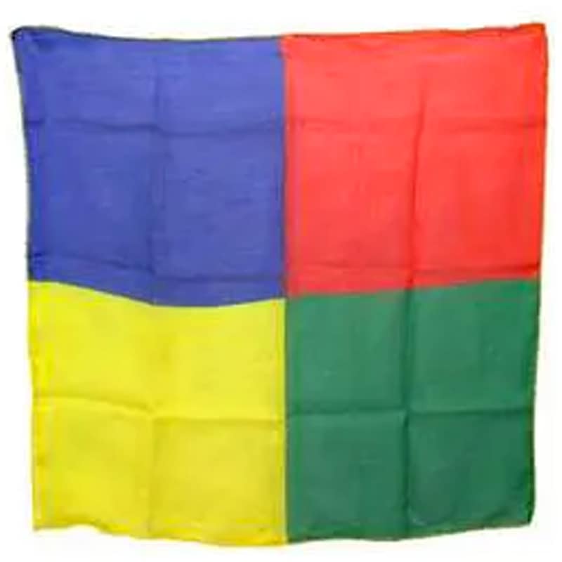 4色スクエアシルク （45cm） / 18 Inch Silk (Four Color Square) | ステージ・サロン,シルク・ハンカチ