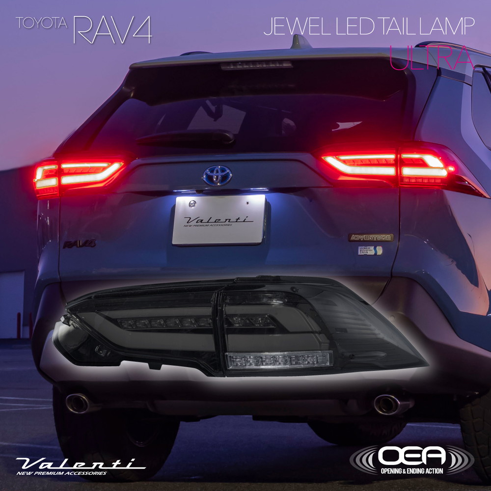 Valenti ヴァレンティ RAV4 50系 ジュエルLEDテールランプULTRA ライトスモーク/ブラッククローム【TT50RAU-SB-1】 | 車種別,トヨタ,RAV4,RAV4（50 ...