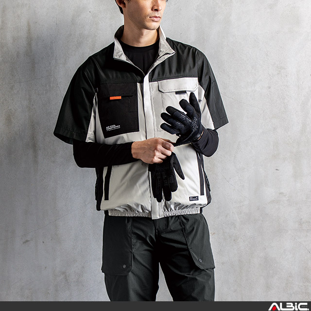 23年型 最強106L/秒【 ジーベック 遮熱 空調服 半袖 XE98031 】セット