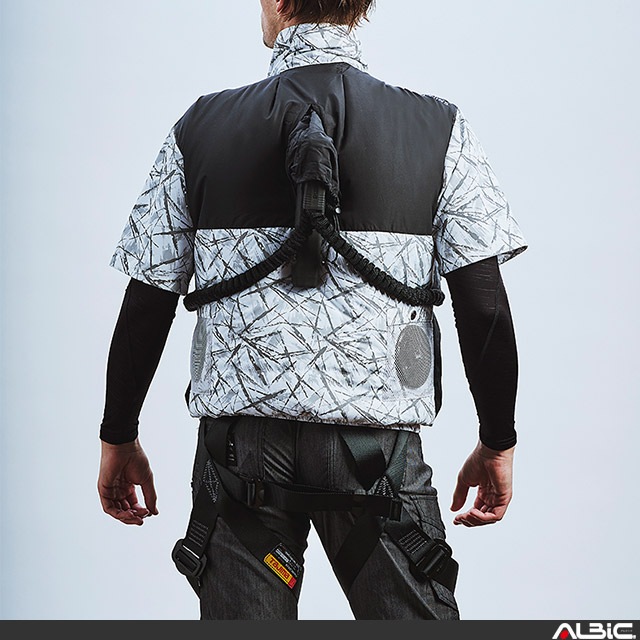 21年型 売れ筋商品【自重堂 Jawin フルハーネス対応半袖 空調服 54160 】セット