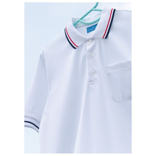 【メール便対応】ライン入りポロシャツ 236 KAZEN カゼン 半袖 介護服 仕事着 メンズ レディース 男女兼用 介護 制服 ユニフォーム 介護士 ヘルパー 介護施設 おしゃれ かわいい ...