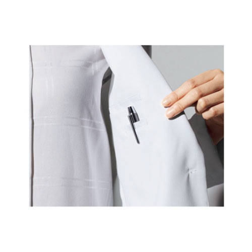 レディス 診察衣 ドクターコート 白衣 女性用 KZN409-10 KAZEN カゼン 長袖 レディース 医者 薬剤師 医療用 医療 人気 制服 ユニフォーム 実習 実験 ストレッチ 動き ...