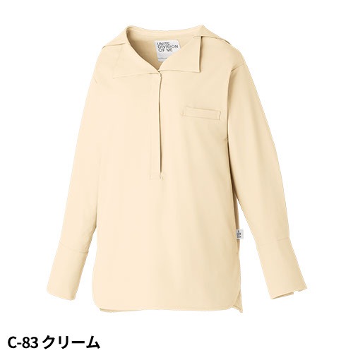 チュニック 白衣 DOM-0007 unite ユナイト チトセ 長袖 看護師 ナース ナース服 レディース 女性用 医療用 ショート丈 短め 制服 ユニフォーム おしゃれ かわいい 可愛い ...