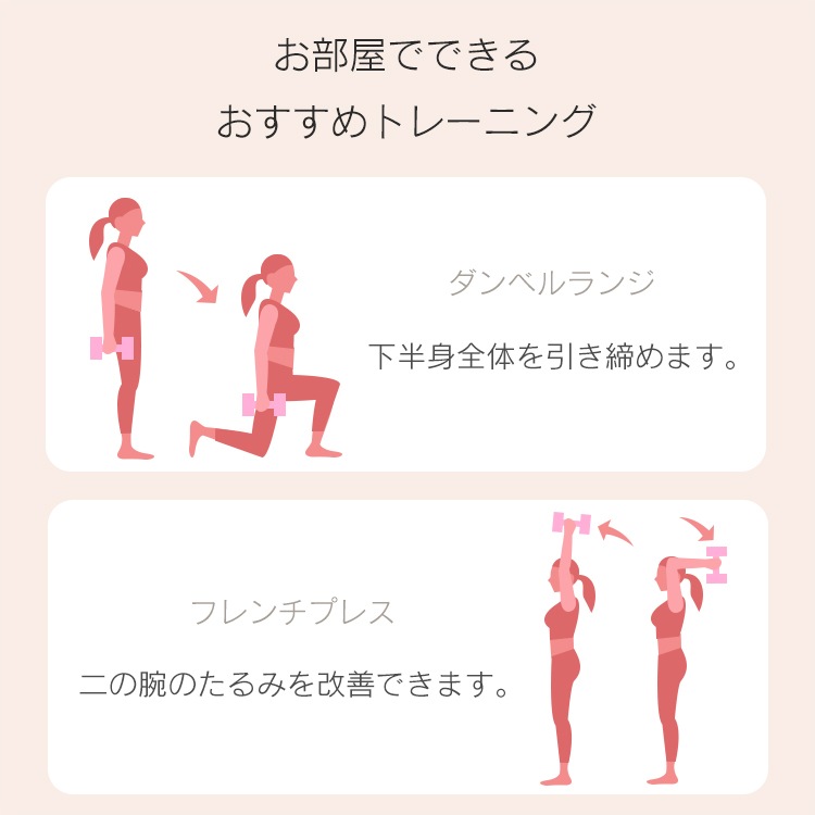 カラーダンベル 3kg 2個セット de096