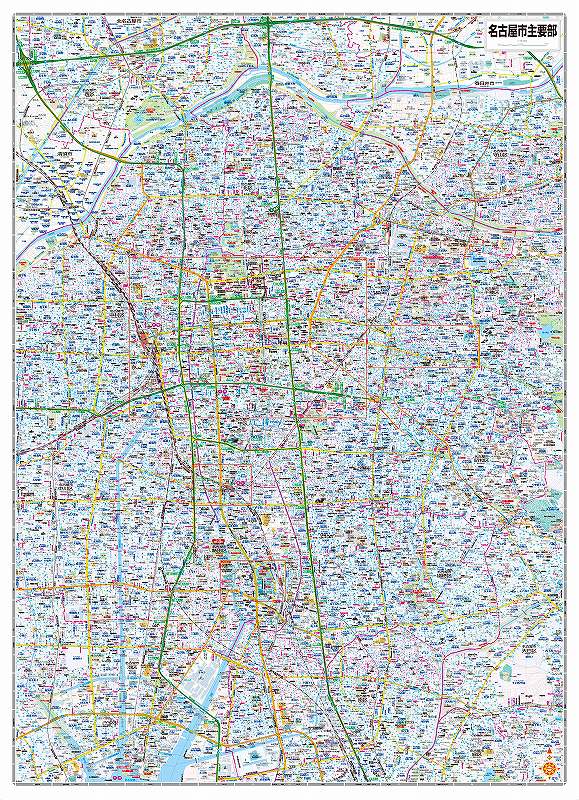 マップルの都市地図 愛知県 名古屋市（裏面）を印刷販売|マップル地図プリント