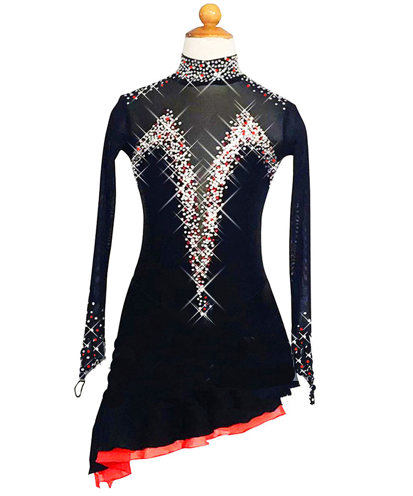 大会衣装コスチュームLH444 - フィギュアスケートのコスチューム新体操レオタード通販 マリーナアイス