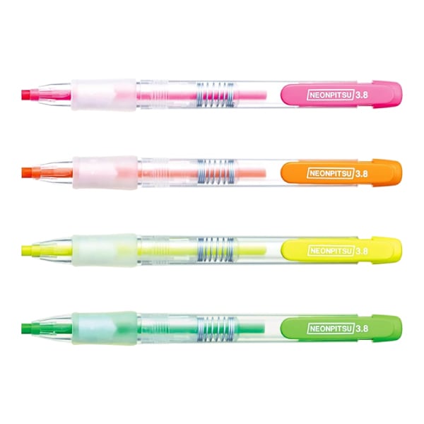 [KUTSUWA クツワ] HiLINE＜ハイライン＞ NEONPITSU＜ネオンピツ＞ PA020 ホルダー式 ノック式 蛍光カラー鉛筆芯 ...