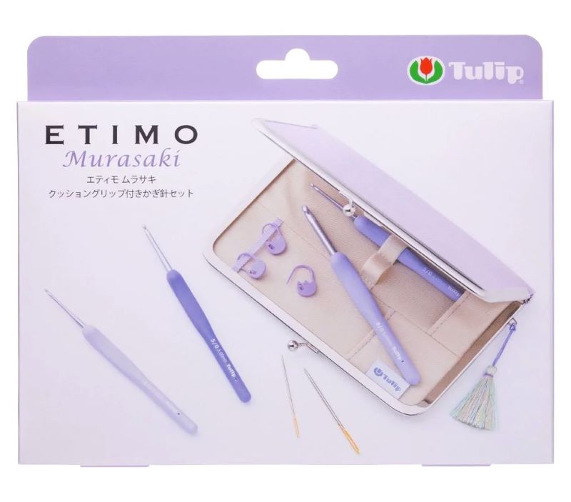 Tulip (チューリップ) エティモムラサキクッショングリップ付 かぎ針セット ETIMO Murasaki TEM-001（パッケージ ...
