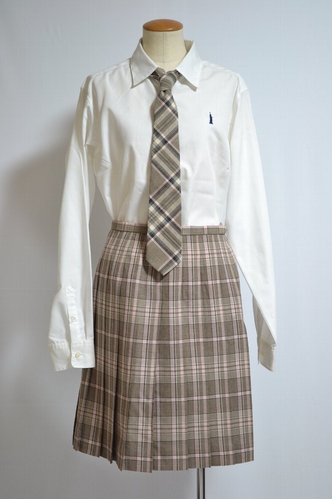 薄手のキャメルブレザー制服 タイ 裏地付き EAST BOY＊T1484 | ブランド制服組み合わせ | 制服ショップ 摩天楼