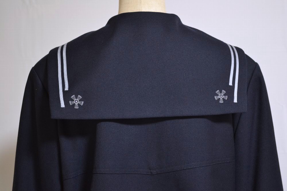 大size 170B W76 東京都 武蔵野東中学校 セーラー冬服 リボン 前開き＊T1110 | セーラー服 冬服 | 制服ショップ 摩天楼
