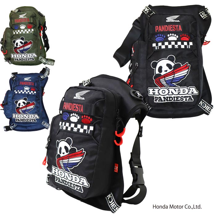 ホンダ Honda パンディエスタ PANDIESTA コラボ PANDA WING 2WAY レッグポーチ BAG 鞄 パンダ メンズ 和柄 ...